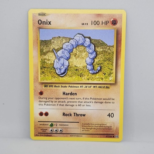 Pokemon Onix 61/108 Evolutions Common Basic Fighting TCG Card | eBay