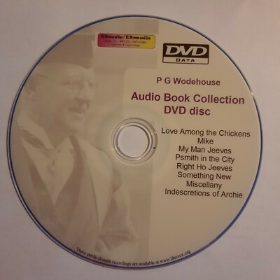 PG Wodehouse Unabridged Audio Book Collection On DVD Mp3 | eBay UK
