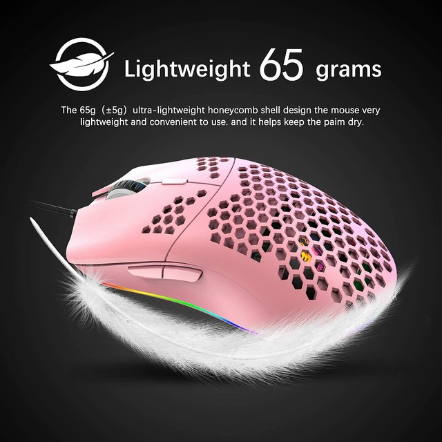 Ziyou Lang Gbt-26245-2010 M6 E-sports Mouse With RGB Lights Pink for ...