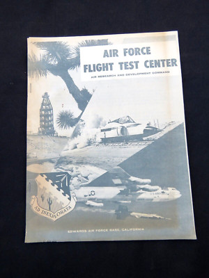 Edwards Air Force Base Flight Test Center Vintage Booklet 1958 | eBay
