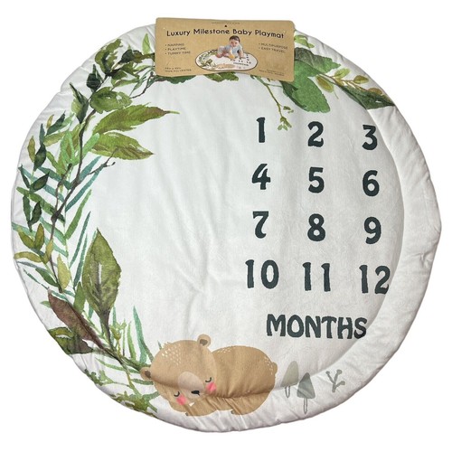 NWT Luxury Milestone Baby Playmat Manhattan Kids Soft Monthly Infant 35 ...
