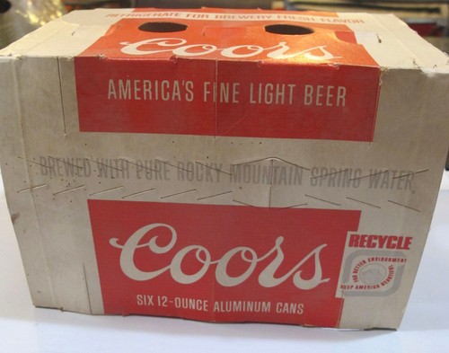 Vintage Coors Cardboard Six Pack Holder ONLY, NO Cans | eBay