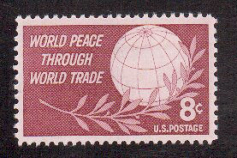 Scott #1129....8 Cent.. .World Peace Through World Trade....12 Stamps ...