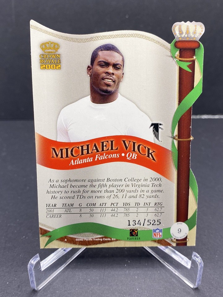 Michael Vick 2002 Crown Royale Red 2nd Year Atlanta Falcons 134/525 | eBay