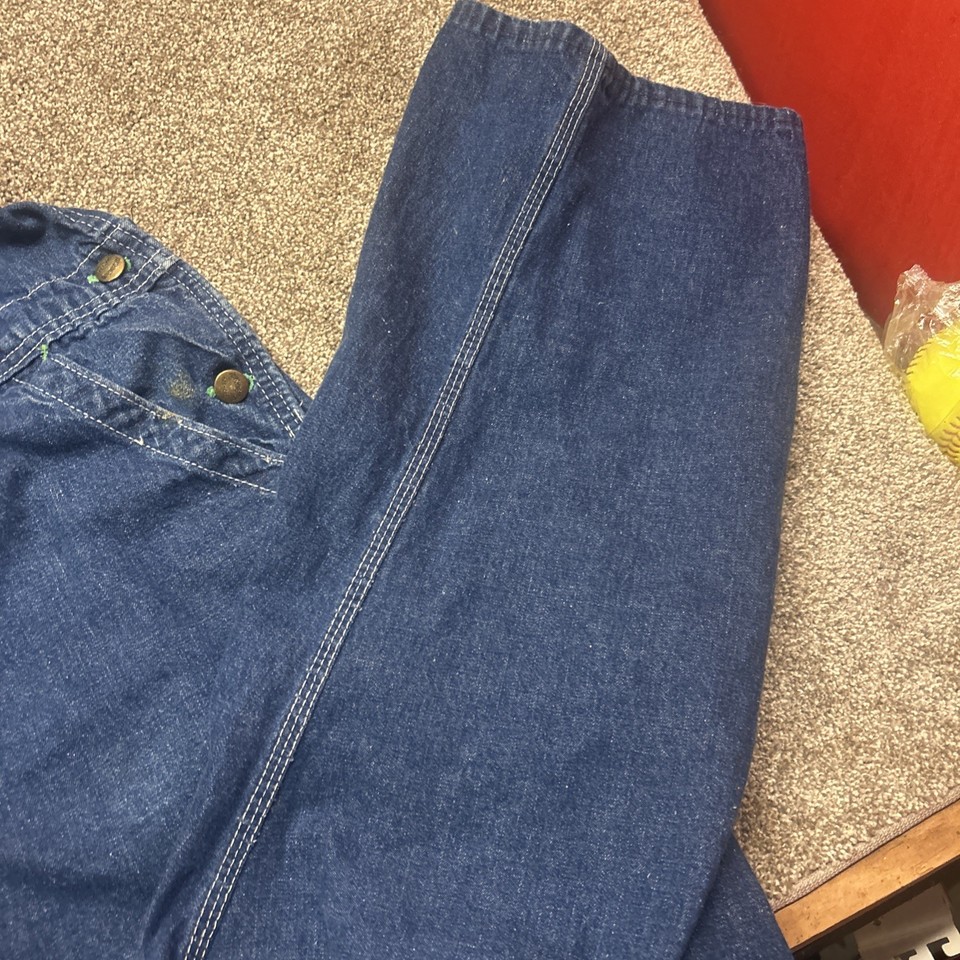 Vintage Washington Dee Cee Sanforized Bibbed Carpenter Jeans Overalls ...
