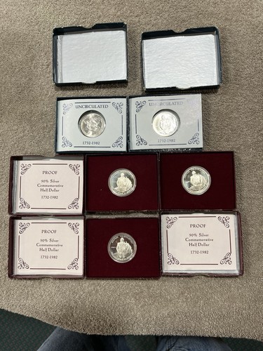 us mint proof sets 1982 S & D George Washington half dollars | eBay
