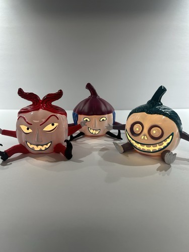 Disney Nightmare Before Christmas Light Pumpkin Lock Shock Barrel ...