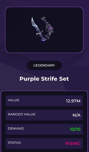 Roblox MVSD Purple Strife Set | eBay