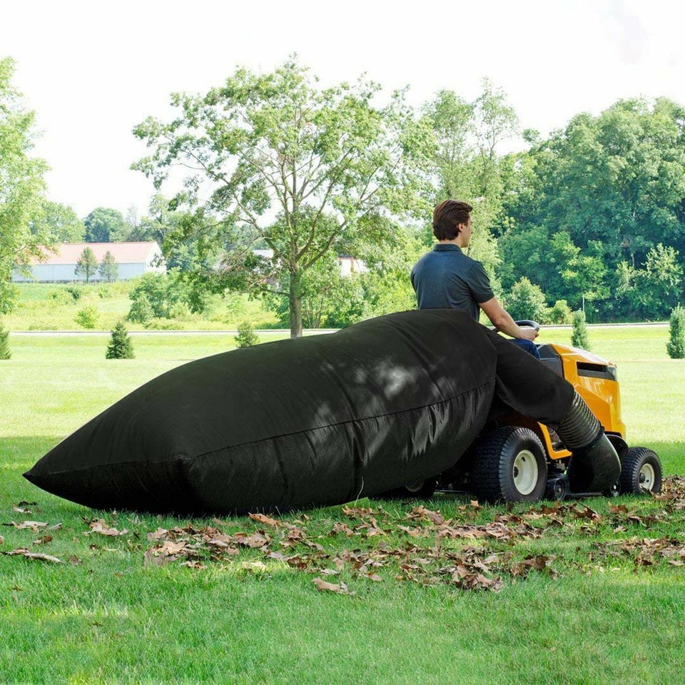 Lawn Tractor Leaf Bag 54 Cubic Feet Mower Catcher Riding Grass Sweeper ...