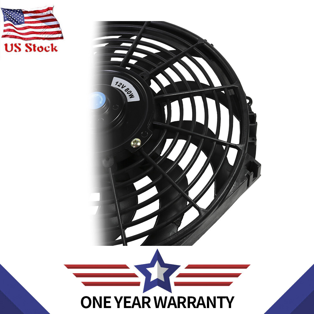 12''inch Slim Electric Universal Radiator Engine Push Pull Cooling Fan ...