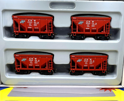HO ATHEARN 87060 24' ORE CAR WITH LOAD 4 PACK CHICAGO & NORTH WESTERN ...