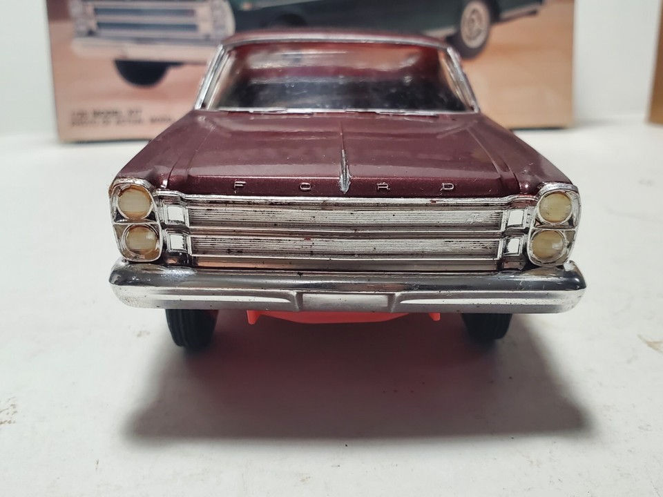 2 AMT 1966 Ford Galaxie Hard Top Plastic Built Model Car Kit 1:25 Scale ...