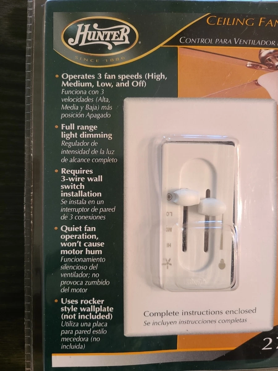 How To Install Hunter Ceiling Fan Wall Switch | Shelly Lighting