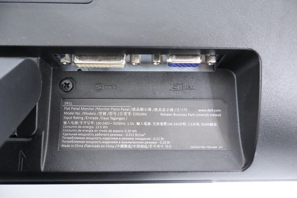 Dell E2014Hc 20" Widescreen LED Monitor 1600x900 with Stand, Power ...