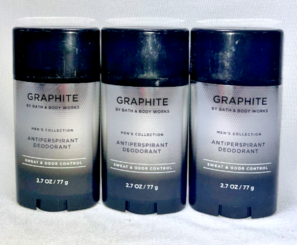 3 Graphite Men's Antiperspirant Deodorant Bath & Body Works 2.7 oz | eBay