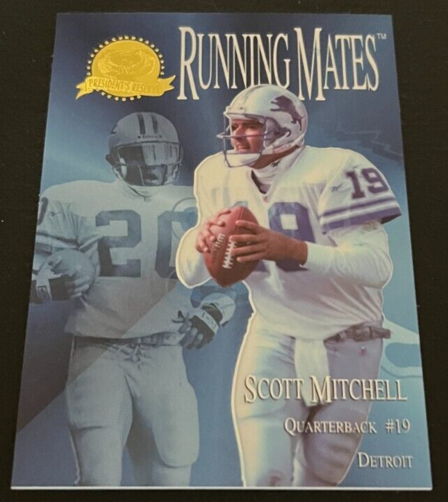 1996 Barry Sanders Collector's Edge President's Reserve Running Mates ...