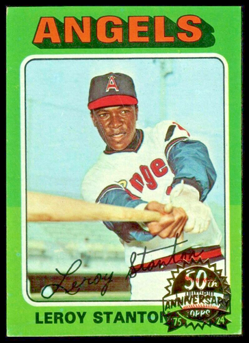 1975 TOPPS #342 LEROY STANTON TOPPS BUYBACK GOLD STAMP CALIFORNIA ...