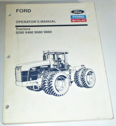 Ford New Holland Versatile 9280 9480 9680 9880 Tractor Operators Manual ...