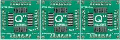QFP32,LQFP32,TQFP32,VQFP32 0.80mm à 4 x IDC1x8 (1.27mm éping.ras.) - 3 ...