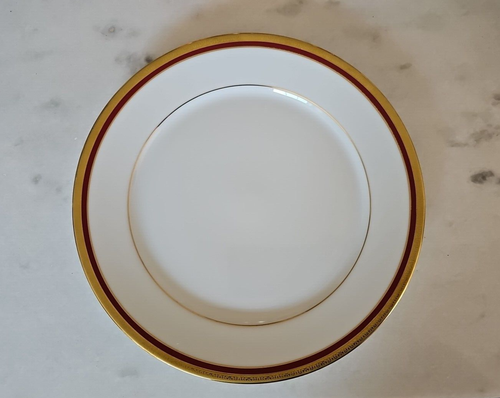 Charter Club Grand Buffet / Fashion Buffet Gold Red Band Dinner Plate ...