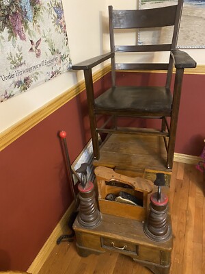 Antique Shoe Shine Chair | eBay