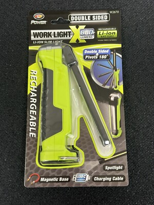 Performance Tool W2670 800 lm LED Double Sided Rechargeable Cordless ...