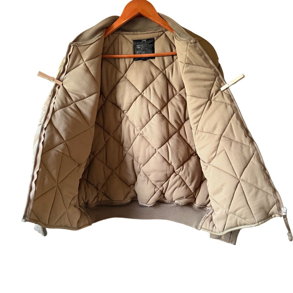 Rothco Diamond Quilted Nylon Flight Bomber Jacket Green Men's Size ...