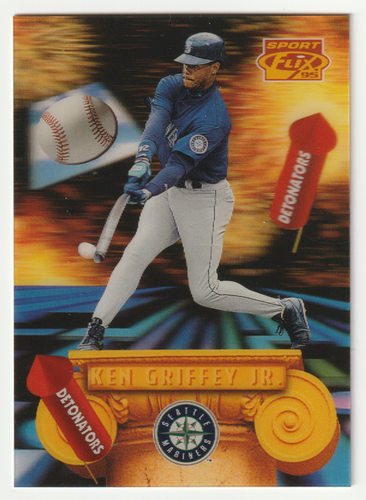 Ken Griffe Jr. DE3 1995 Pinnacle Sportflix Detonators Seattle Mariners ...