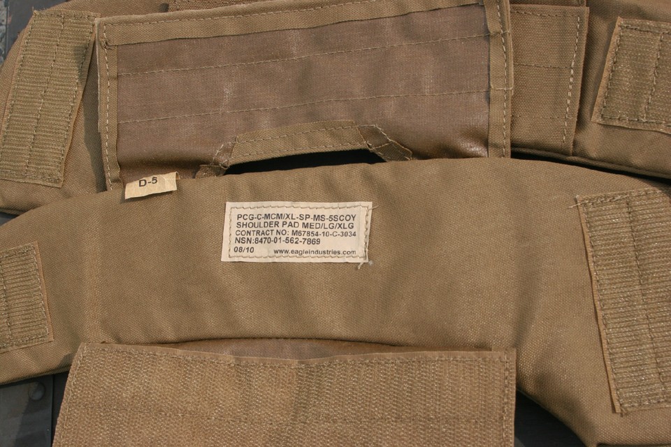 *coyote USMC MARSOC FSBE MARINE kit vest M-XL shoulder pad coy scalable ...