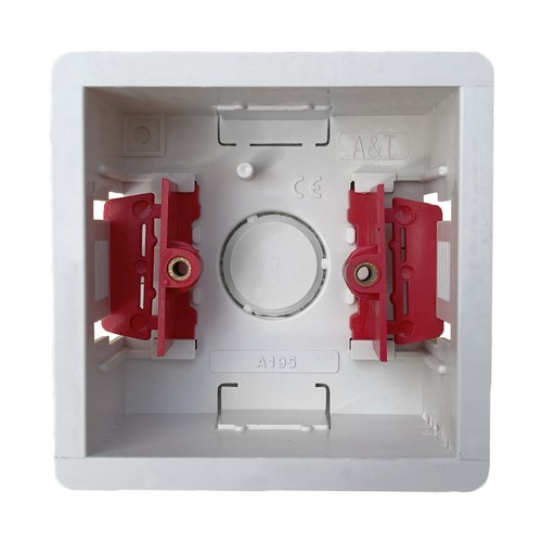 Pack of Dry Lining Electrical Pattress Back Box 1 Gang 35mm Deep Wall ...
