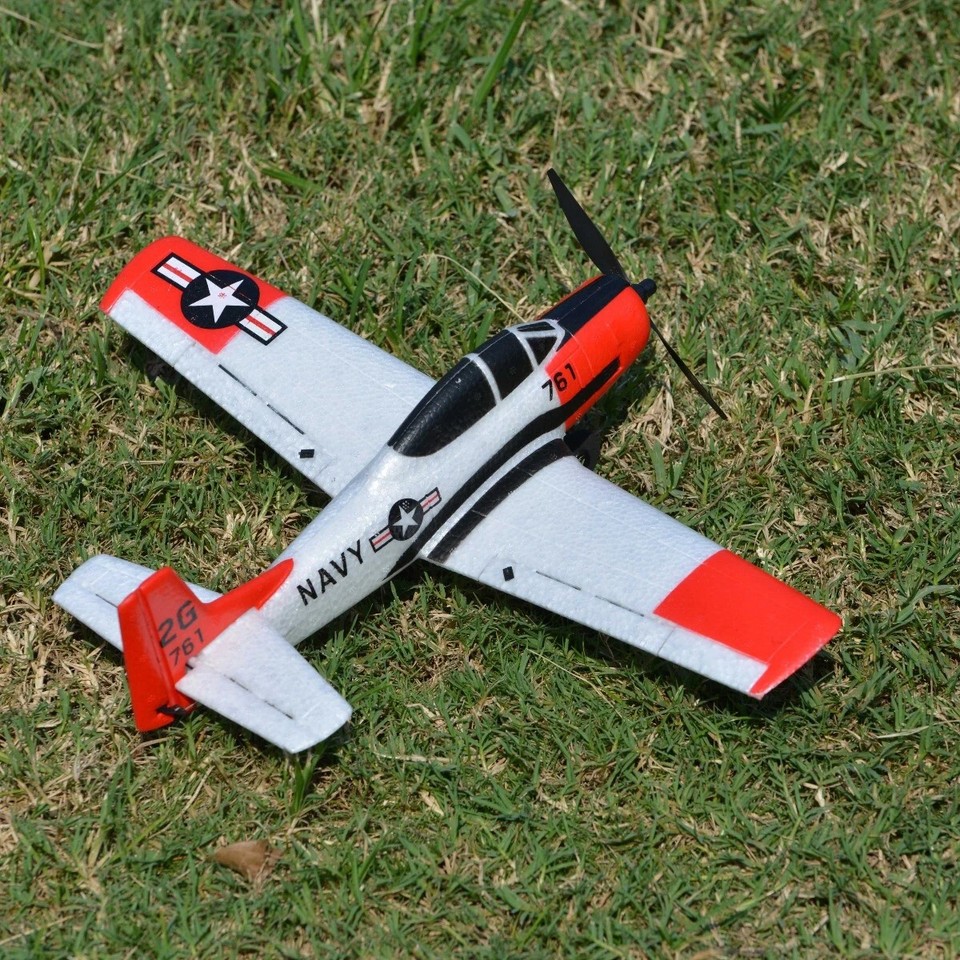 VOLANTEX T-28 TROJAN MICRO RTF RC Airplane w/PASS (Pilot Assist ...