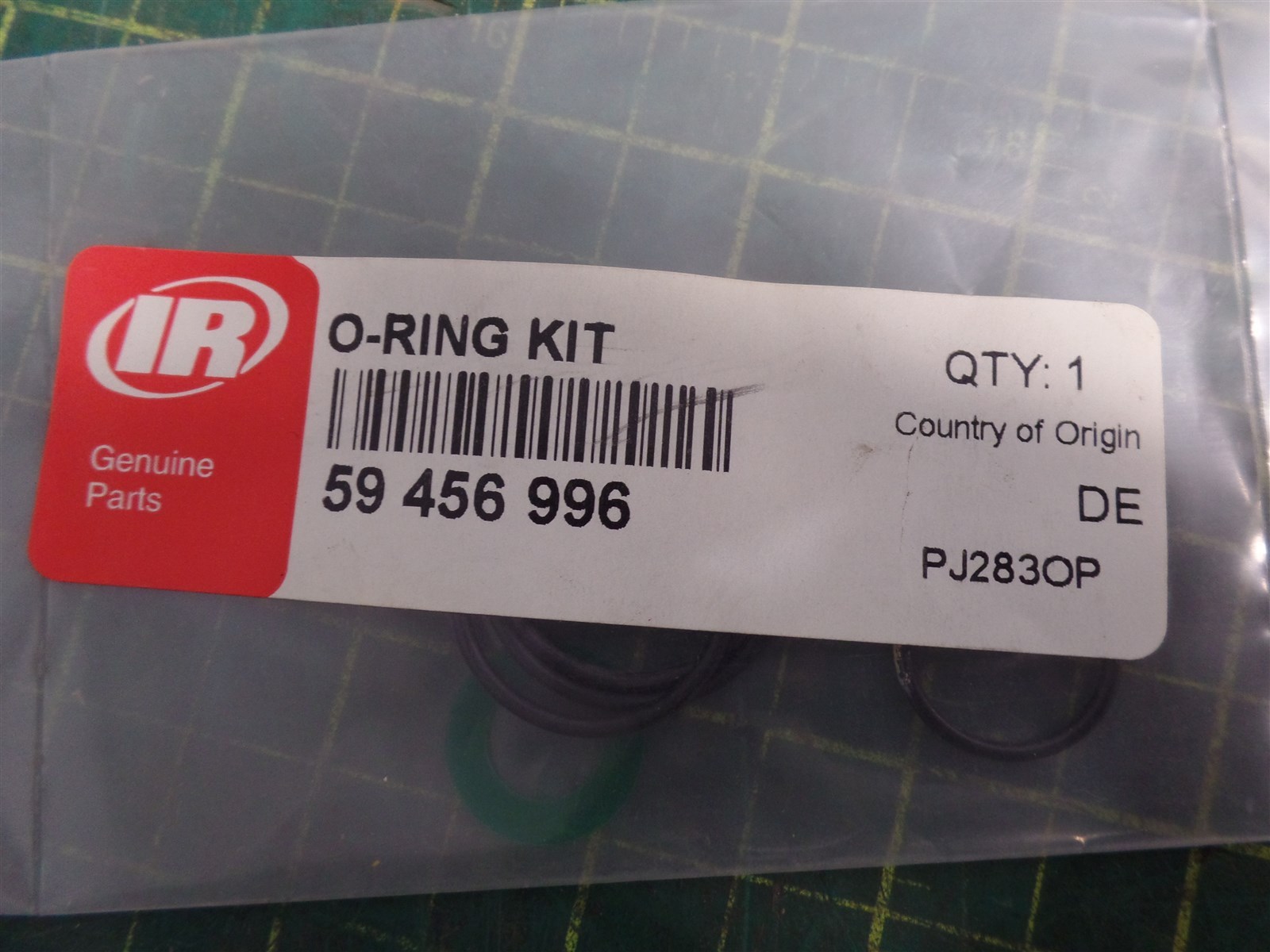 INGERSOLL RAND 59 456 996 O-RING KIT ASSEMBLY, 59456996 ORING, NIB, N.O ...