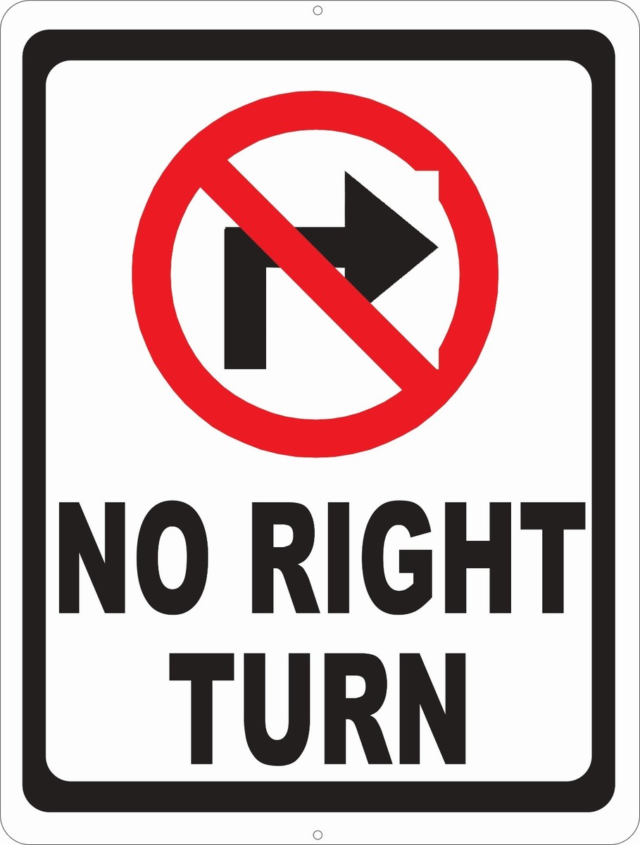 Left Turn Sign