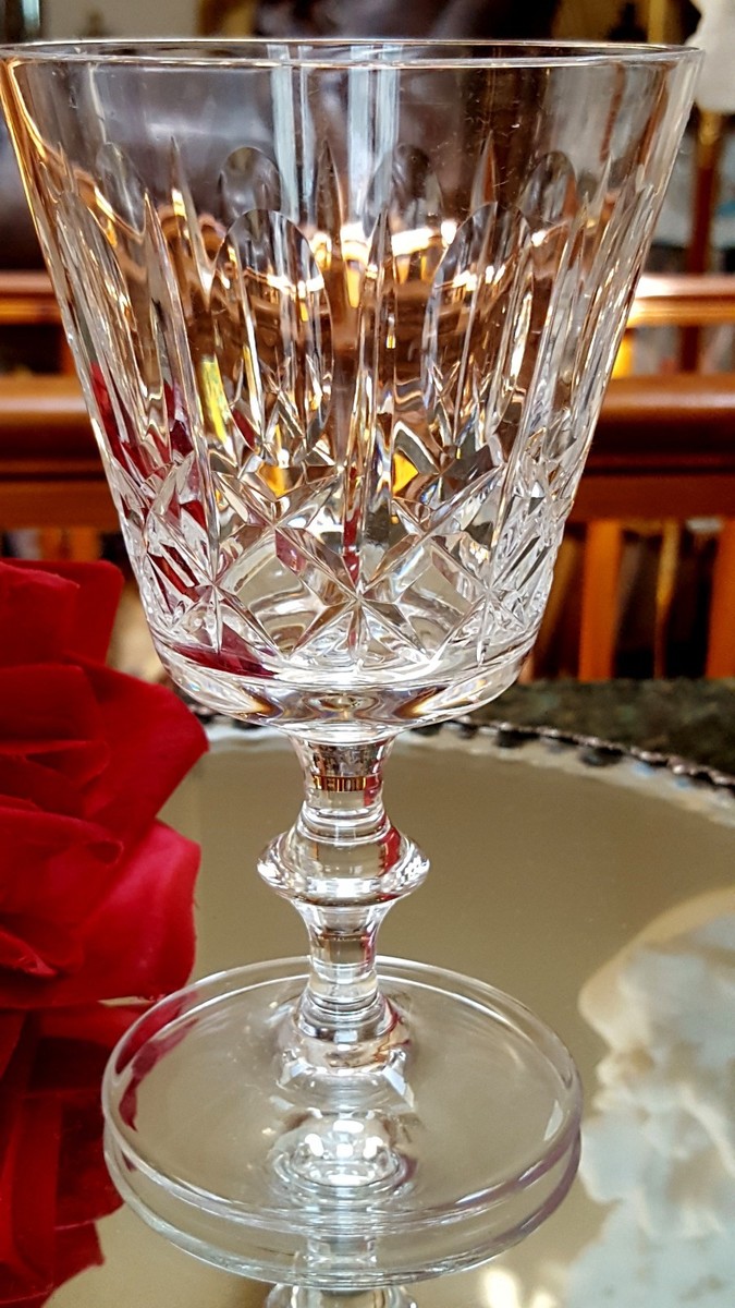 Antique Cut Crystal Glassware 4 Vintage Cordial Glasses Crystal Cut