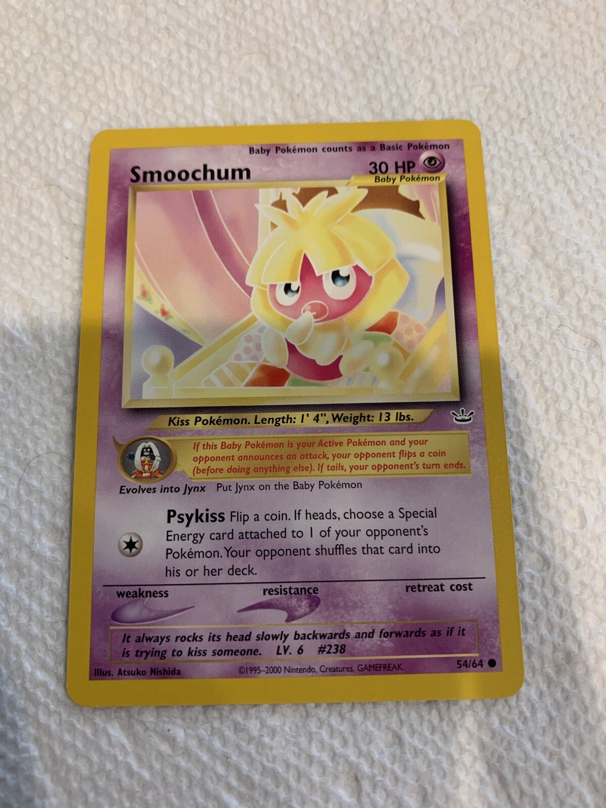 SMOOCHUM - Neo Revelation Set - 54/64 - Common - Pokemon Card ...