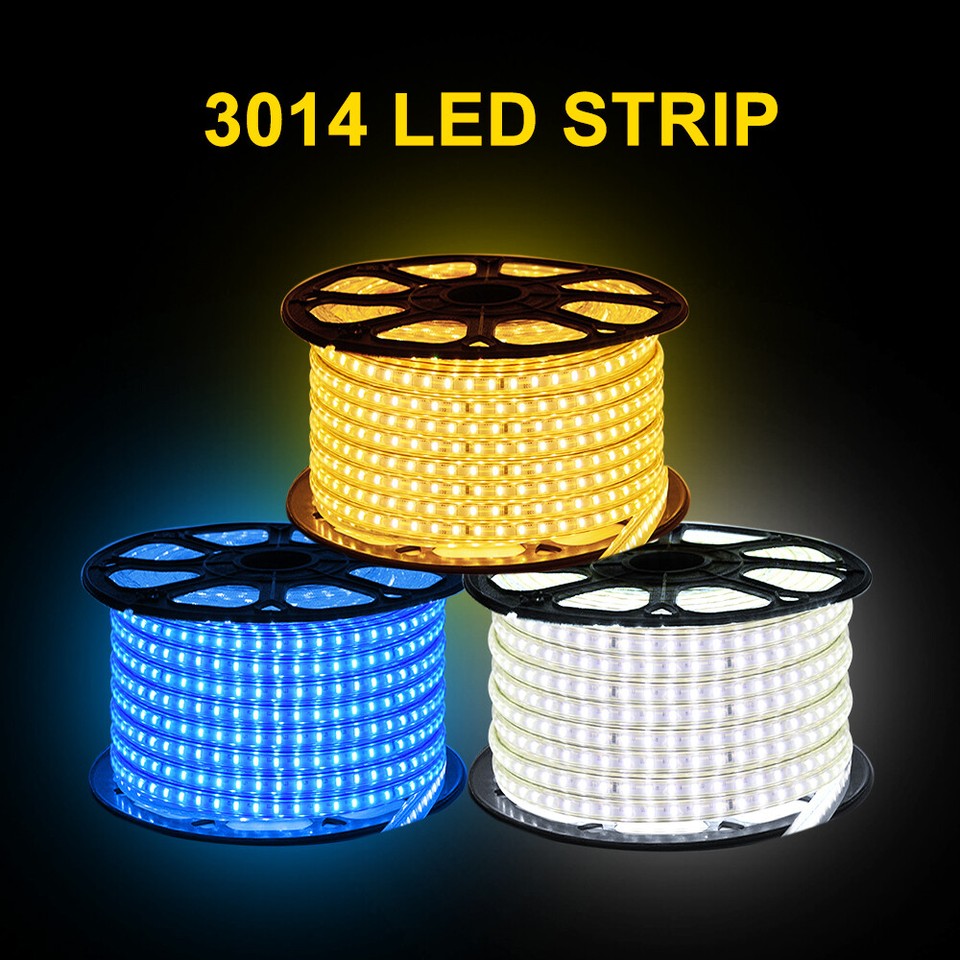 1m-25m LED Strip 220V 240V 3014 SMD Waterproof IP67 Tape Lights Rope ...