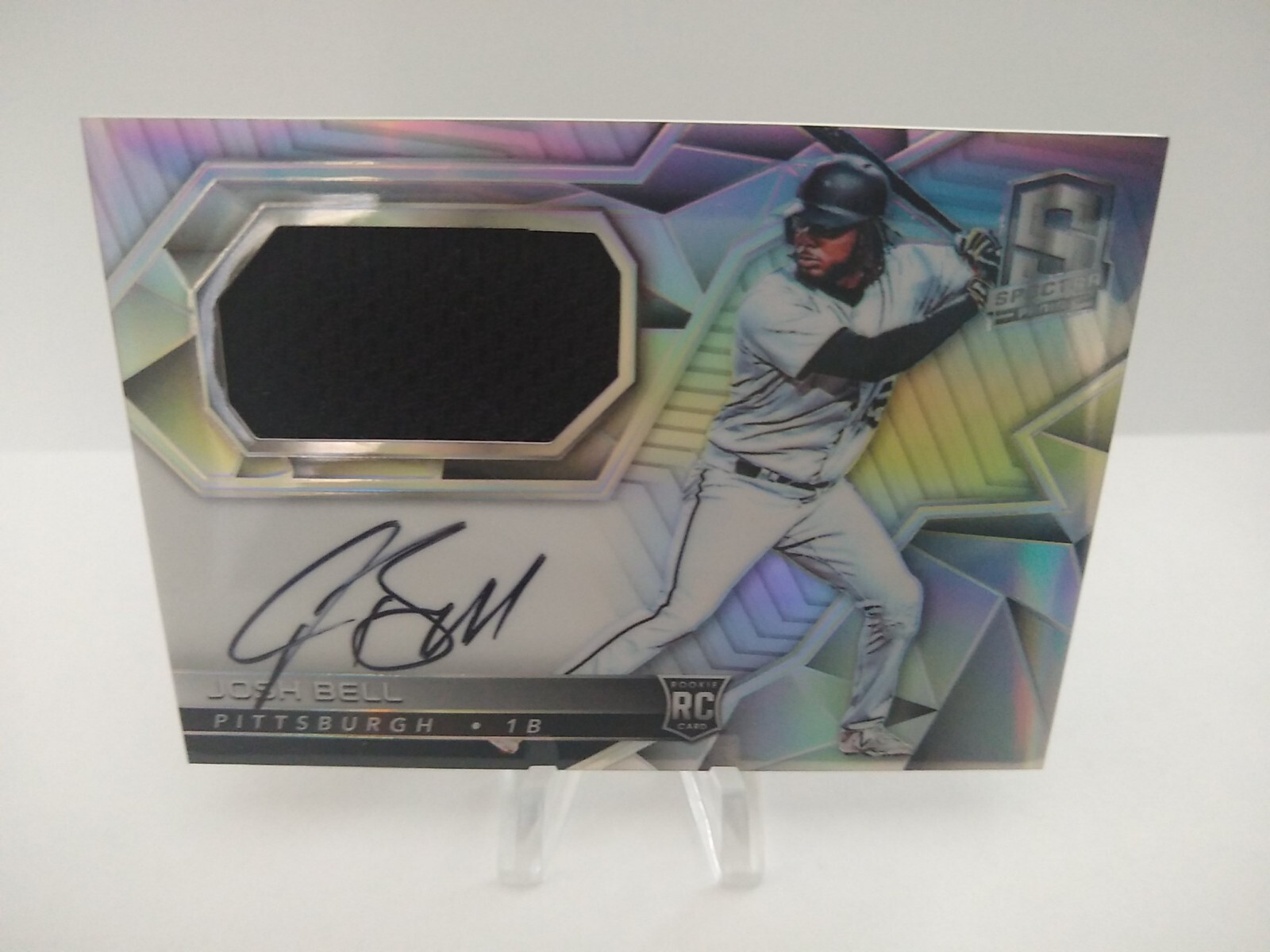 2017 Panini Chronicles - Spectra Rookie Jersey Autographs #23 Josh Bell ...