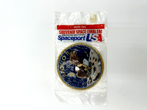 Vintage NASA Apollo 11 Mission Patch Armstrong Collins Aldrin Sealed ...