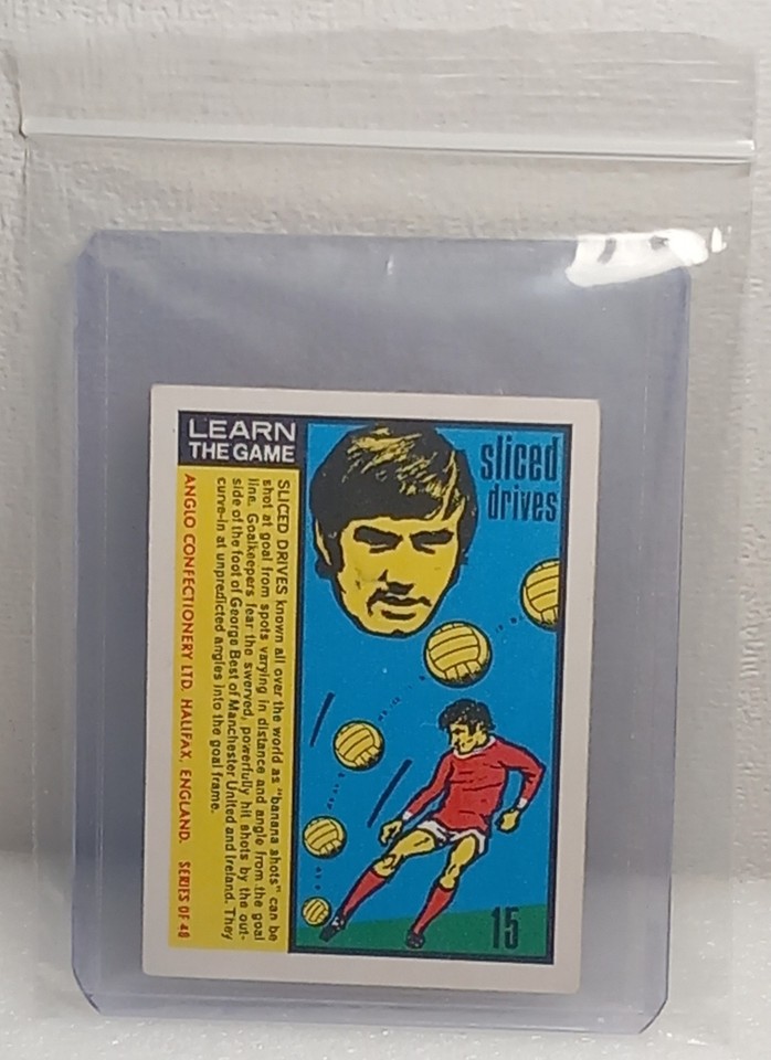 Anglo Confectionery #15 Learn the Game George Best Football Card Exc+ ...