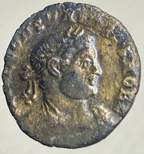 2 Roman Soldiers Ancient Coin Emperor Constantine II 336-337 AD Gloria ...