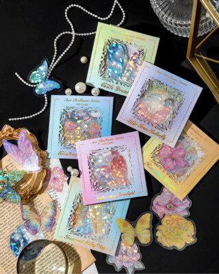 20pc Crystal Transparent Sticker Images Silicone Resin Molds Epoxy ...