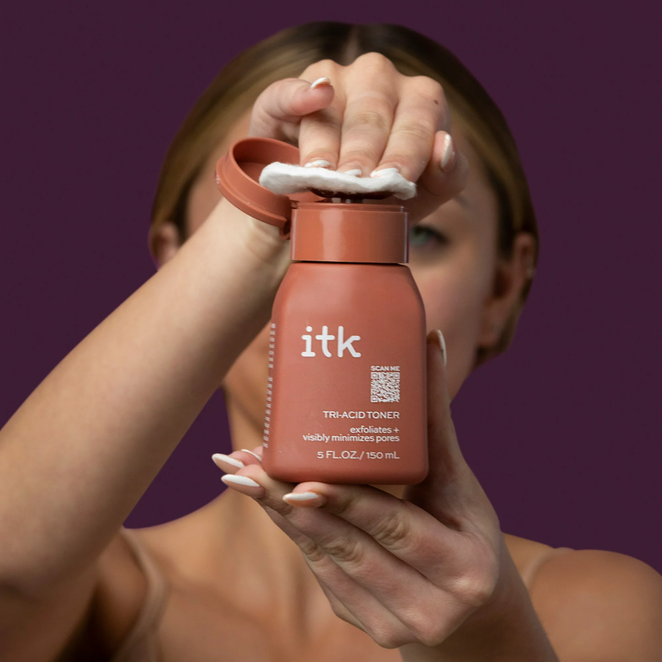 ITK Tri-Acid Toner Face Exfoliator + Dark Spot Corrector W/ Salicylic ...