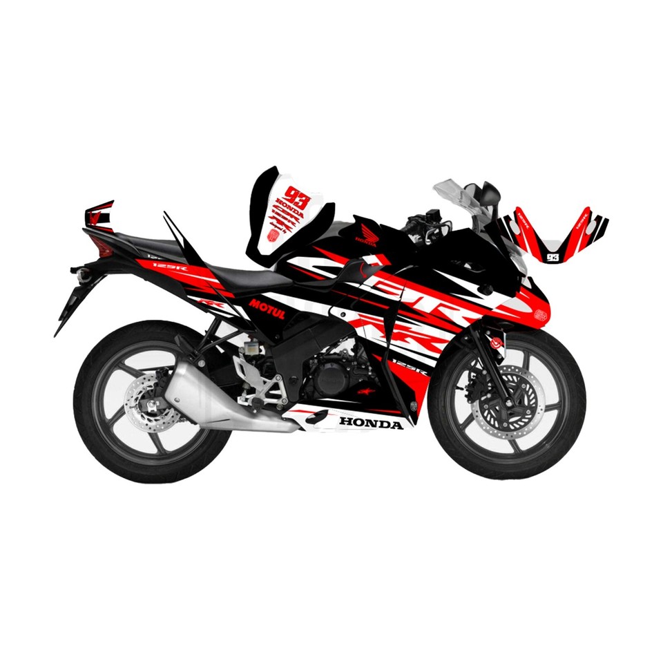 Honda CBR 125 2011-2017 Black Faster Stripes Graphic Kit Decal Wrap | eBay