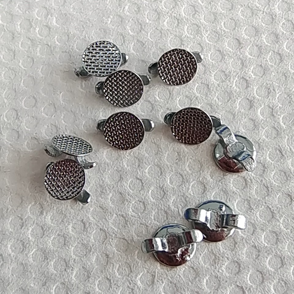 20Bags Dental Lingual Buttons Round Mesh Base Ortho Bondable & Cleat ...