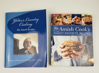 2 Amish Cookbooks Yoder's Country Cooking Amish Cook Family Favorite ...