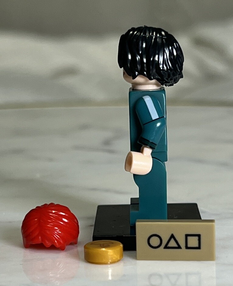 LEGO Squid Game Gi Hun Player 456 Custom Printed Minifigure Red Hair | eBay