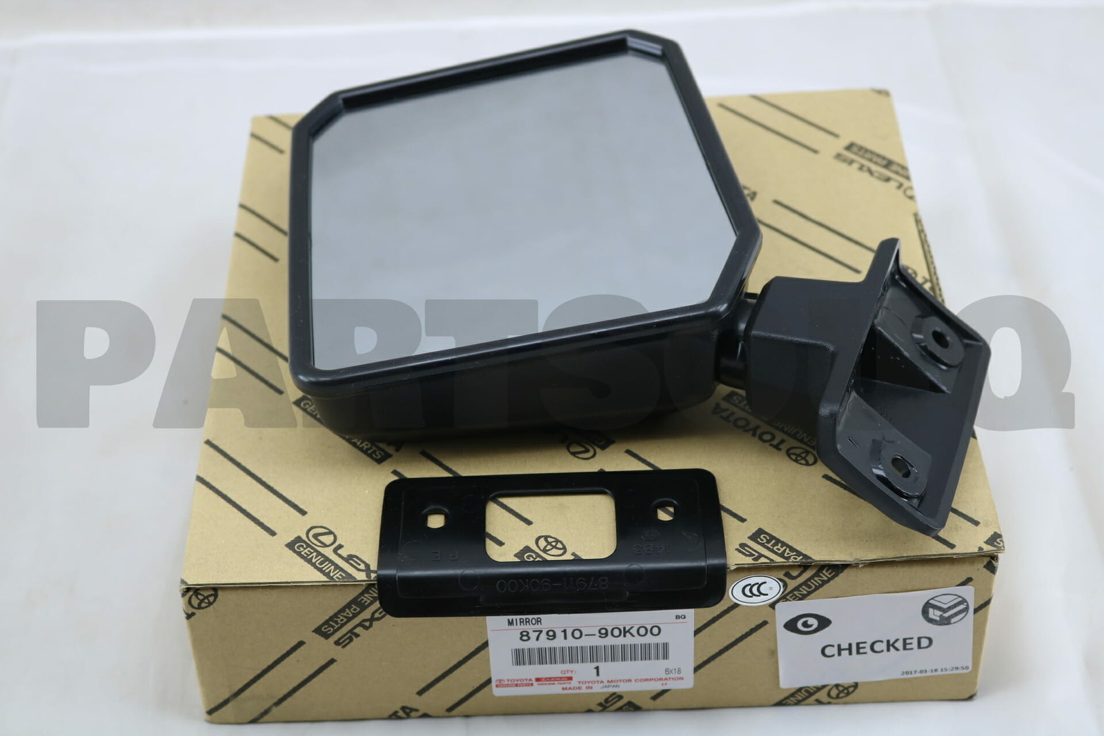 8791090K00 Genuine Toyota MIRROR ASSY, OUTER REAR VIEW, RH 87910-90K00 ...