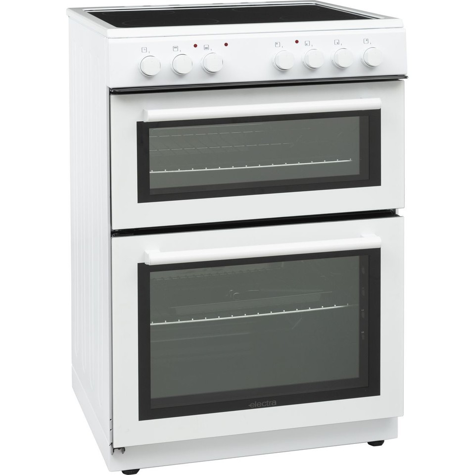 Electra TCR60W-2 60cm Free Standing Electric Cooker with Ceramic Hob ...