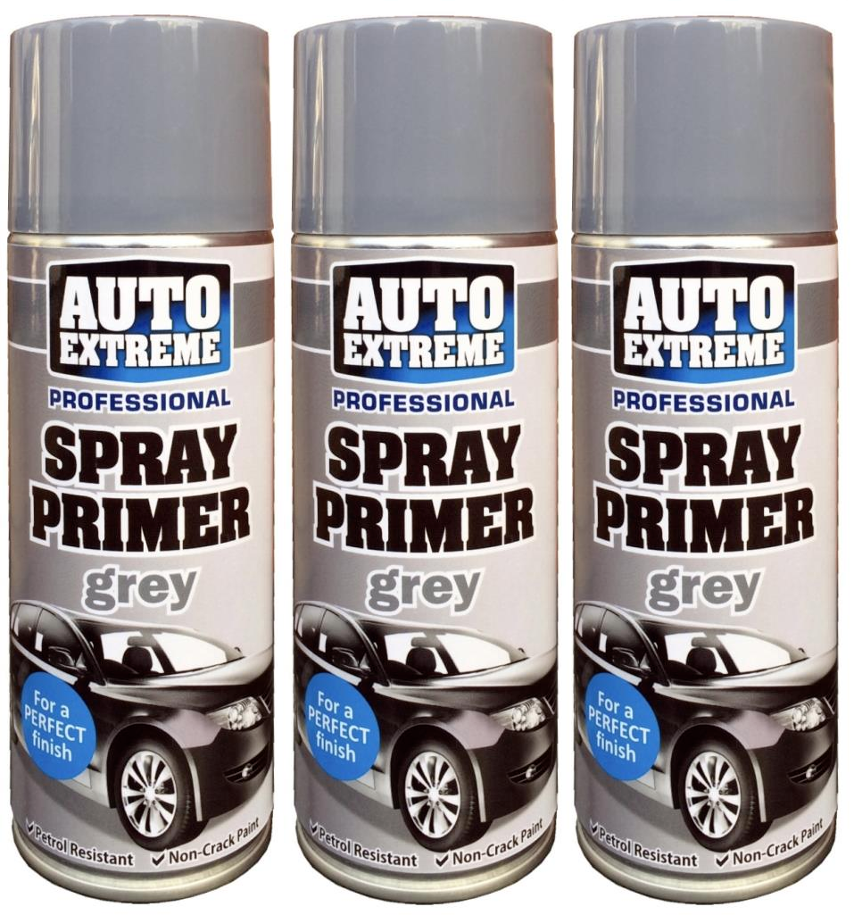 Auto Extreme Professional Spray Primer Grey 400ml x 3 | eBay UK