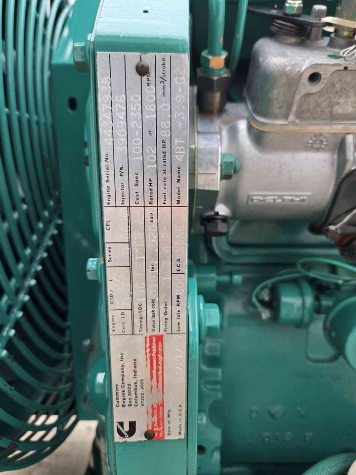 60KW Cummins Onan 4BT Diesel Generator '89 307 Hrs TESTED | eBay